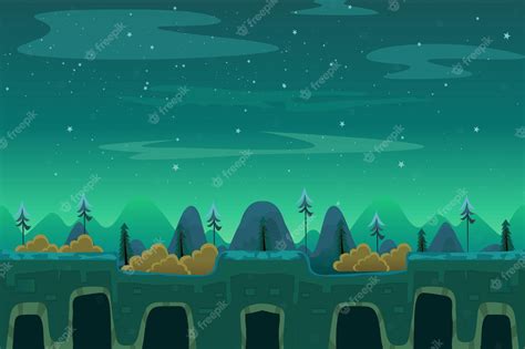 Premium Vector Abstract Nature Illustration Vector Game Background