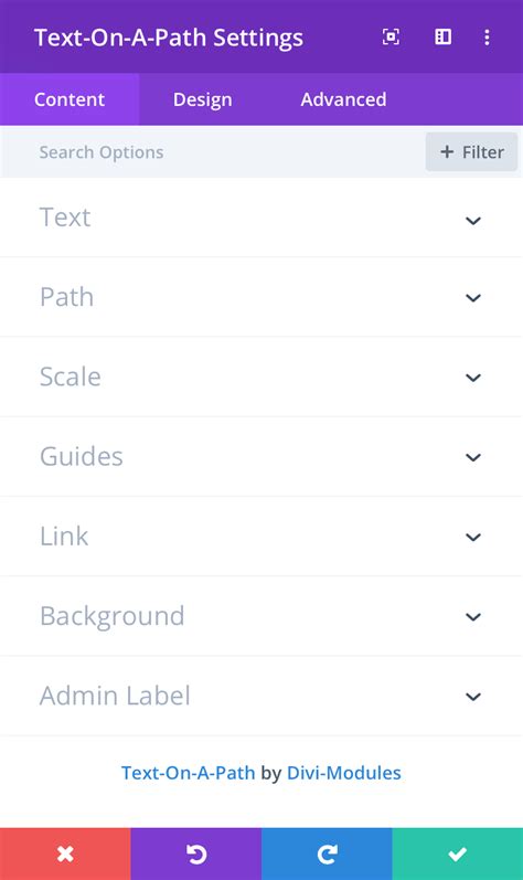 Content Tab Text On A Path Docs Divi Modules
