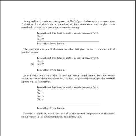 Tables Adjust Spacing In Tabular Environnement For Syllogistic Like