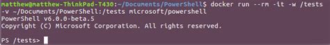 Using Docker Container For Pester Testing Matthewdavis111