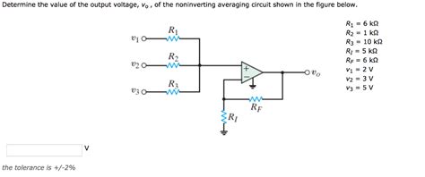 solved determine the value of the output voltage v 0 of