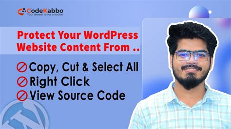 how to protect wordpress website content from being copy in bangla by