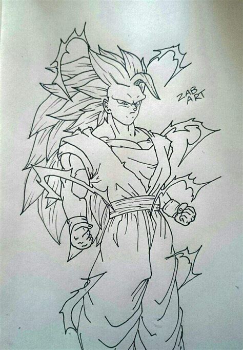 How To Draw Goku Ssj 3