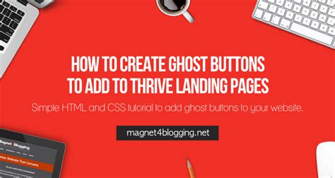 How To Create Ghost Buttons To Use In Your Wordpress Website Graphic