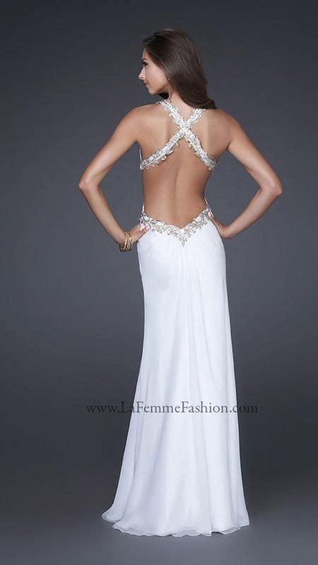 La Femme 16288 White Prom Dress Evening Dresses Fancy Dresses