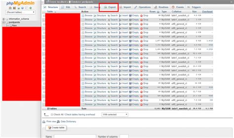 Backup Website Seri 3 Backup Database Website Melalui Phpmyadmin Pusat Teknologi Informasi