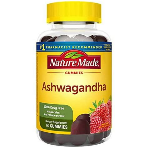 Nature Made Ashwagandha Gummies Vegan Ksm 66 Ashwagandha For Stress