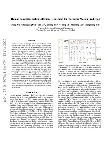Human Joint Kinematics Diffusion Refinement For Stochastic Motion
