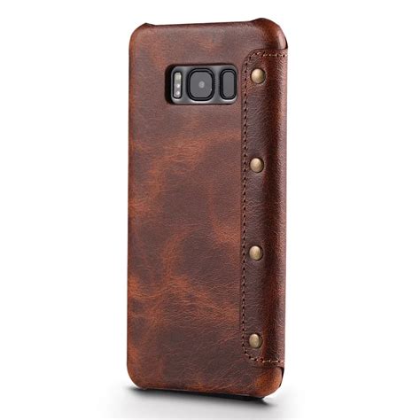 Real Genuine Leather Flip Case For Samsung Galaxy S8 Plus S 8 Cell