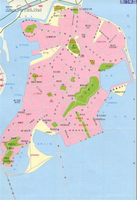 澳门半岛地图 中国地图全图 地理教师网