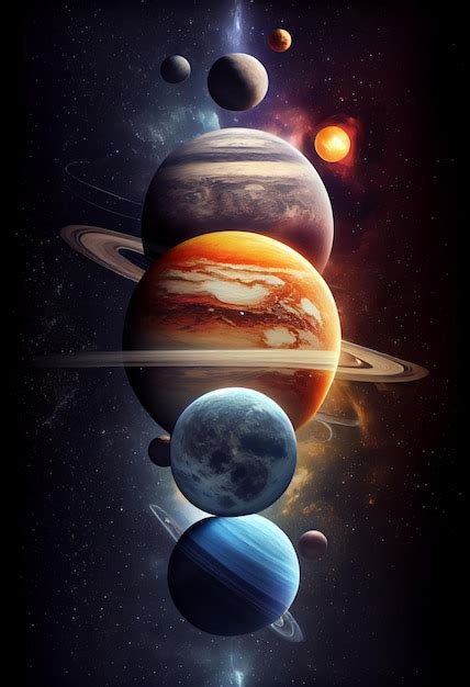 Premium Ai Image Solar System And Space Objects Ai Generated