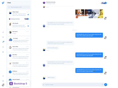 Messenger Bootstrap Chat Template Light Dark Bootstrap Themes