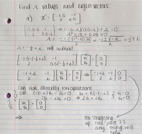 solved find the eigenvalues and the corresponding