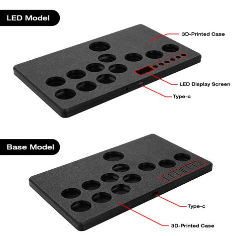 Flatbox Arcade Fight Stick Mini Hitbox Buttons Style