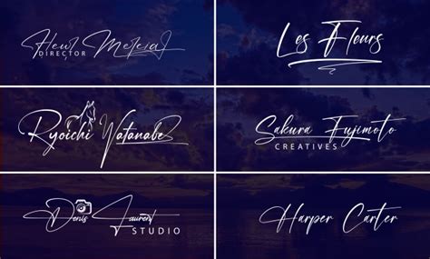 Do Handwritten Photography Cursive Scripted Calligraphy Signature Logo By Hinaayub Fiverr