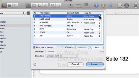 Labels And Addresses Tutorials Importing From A Numbers Spreadsheet Worksheets Library