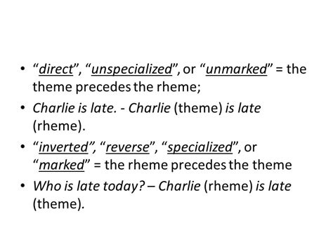 Functional Sentence Perspective There Are Three Dominant Conceptions