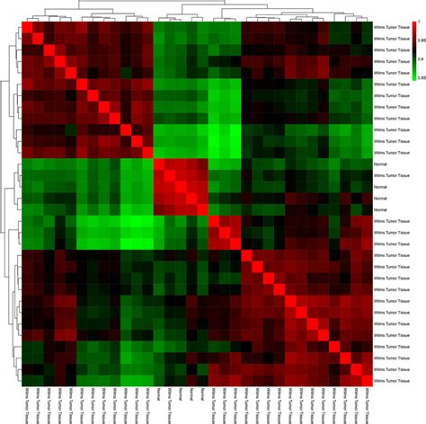 Gse Data Correlation Heatmap Shows Correlation Between Tumor Group