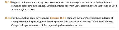 1614 Suppose That A Manufacturing Process Operates In Continuous Production Such That Continuous