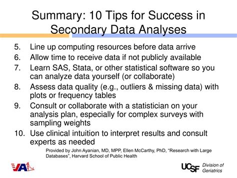 Ppt Using Secondary Data Analysis For Outcomes Research Powerpoint