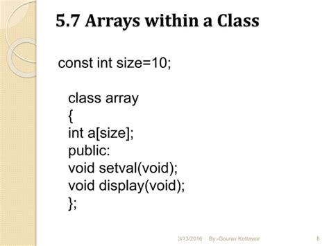 Classes And Objects In Cpp Ppt