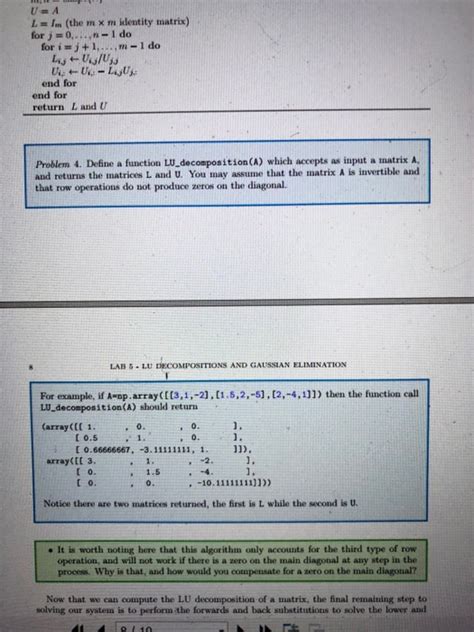 L Im The Mxm Identity Matrix For J 0n 1 Do