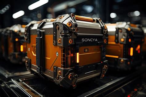 Premium Ai Image Perfect Dance Robots Streamline Warehouse Moving Goods With Synchronized