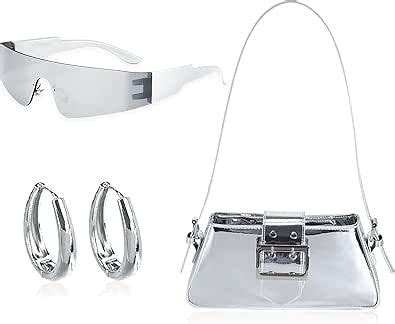 Jevenis Silver Y2k Sunglasses Star Y2k Accessories Early 2000s Y2k
