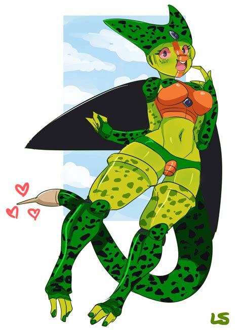 Cell And Imperfect Cell Dragon Ball And 1 More Drawn By Lightsource