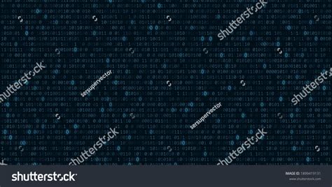Binary Code Background Software Programming Glowing Stock Vector Royalty Free 1899419131
