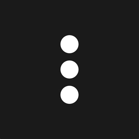 three vertical dots menu dark mode glyph ui icon kebab menu represent