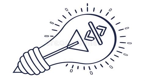 Code Lightbulb Programming Ideas And Digital Solutions Coding Programming Vector Design