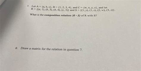 Solved Let A A B C B And C W X Chegg Com