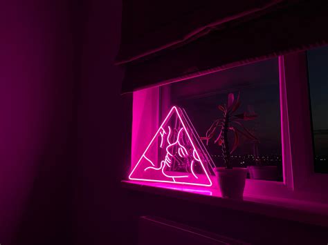 Pink Neon Sign Lovers Bedroom Neon Sign Neon Sign Kiss Neon Etsy