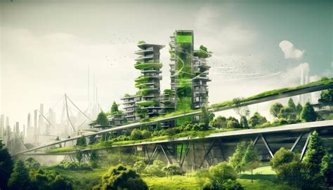 Premium Ai Image City Dedicated To Sustainable Engineering And Environmental Responsibility