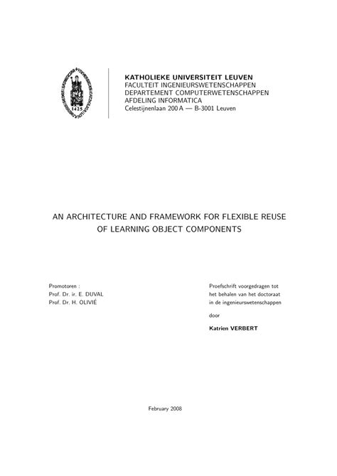 Pdf An Architecture And Framework For Flexible Reuse Of Learning