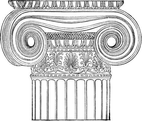 Ionic Column Coloring Page Vrogue Co