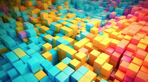 시각적 효과를 극대화하는 큐빅 추상 멋진 3d 일러스트레이션 시각적 배경 시각 효과 배경 영향 배경 이미지 Hd 시각적 시각 효과 영향 배경 사진 무료 다운로드