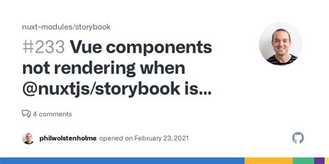 Vue Components Not Rendering When Nuxtjsstorybook Is Used In A Vue