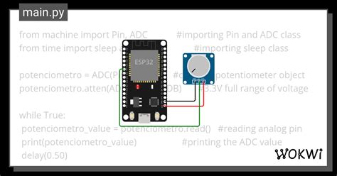 Practica3python Entrada Analogica Wokwi Esp32 Stm32 Arduino Simulator
