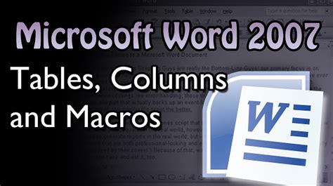 Creating Tables In Word With Vba Word и Excel помощь в работе с