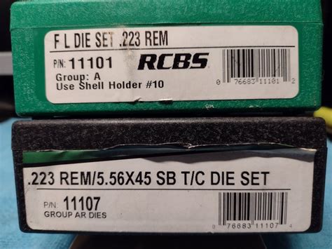 Sold Rcbs 223 5 56 Reloading Dies Indiana Gun Owners Gun Classifieds And Discussions