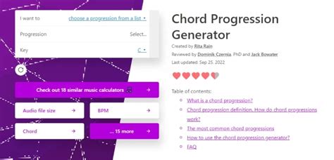 5 Best Chord Progression Generators Apartment Recording
