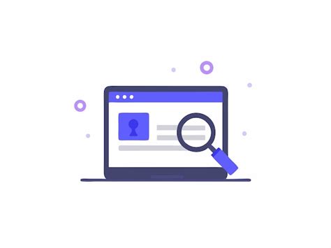 Online Web Search Browser Page On PC Monitor UI Vector Illustration Concept Search Engine