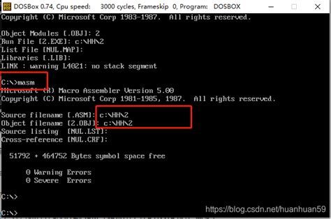 Masm编译程序 Csdn博客