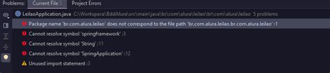 Dúvida Erro Springboot Não Importado Cannot Resolve Symbol