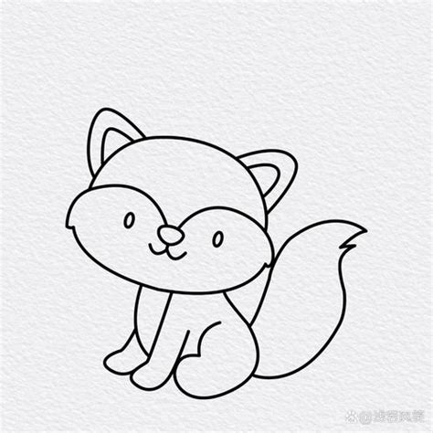 如何简笔画狐狸 如何简笔画狐狸图片 画趣文库（我爱生活）