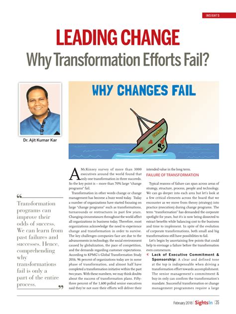 PDF Why Transformation Efforts Fail