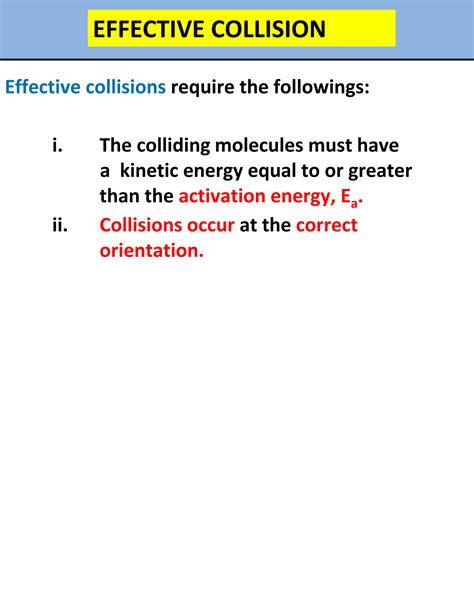 Solution Chemistry 1 2 Collision Theory And 1 3 Factors Affecting