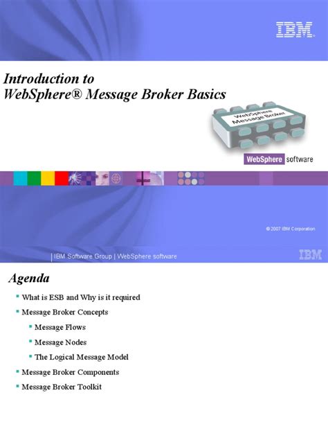 Introduction To Websphere Message Broker Pdf Information Technology Management Computing